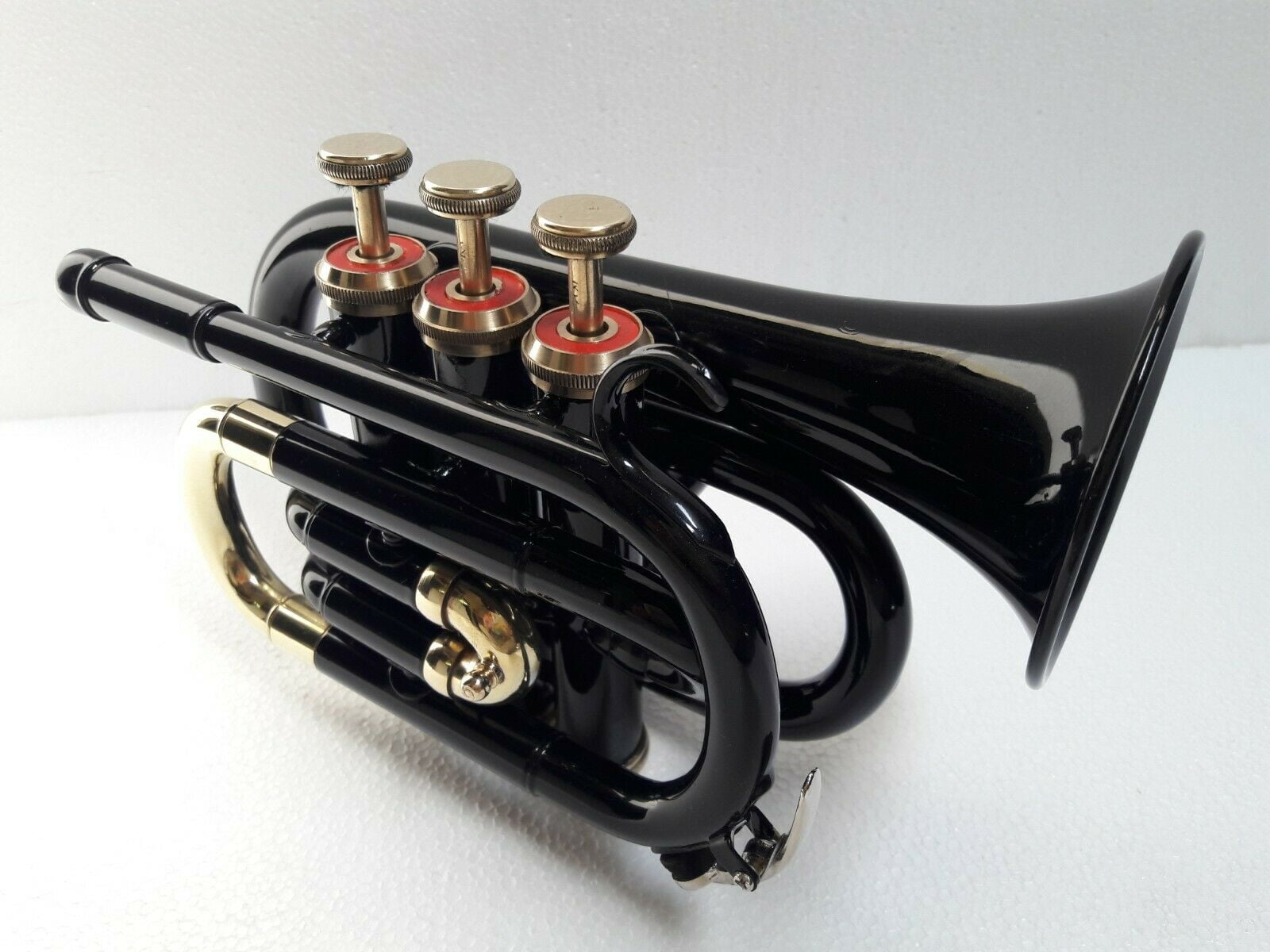Sai Musical Store Bb POCKET TRUMPET Low Pitch Brass Musical Instrument ...