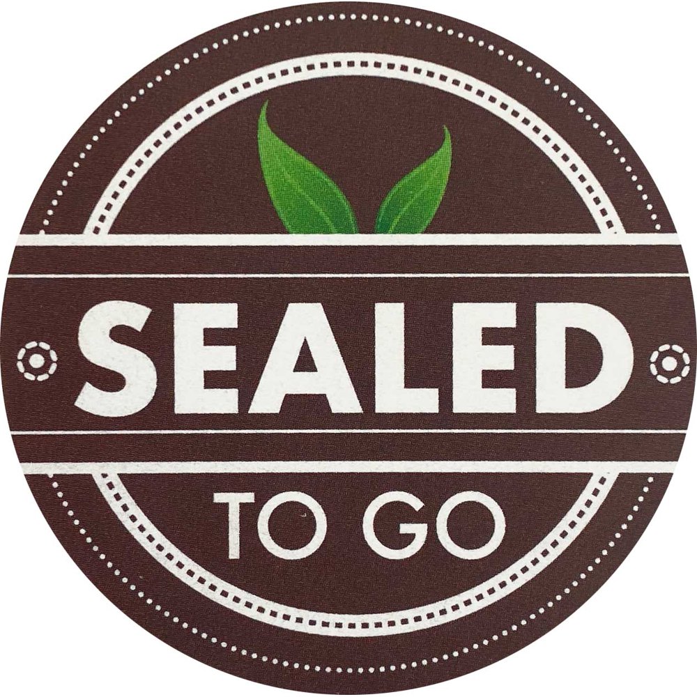 Food Delivery Tamper Evident SEALED TO GO Stickers | 2" Inches Round ...