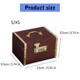 Decorative Storage Box Vintage Lock Compartmentalized Interior Portable ...