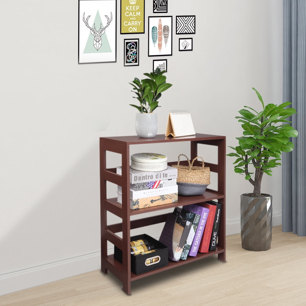 Veryke Bookshelf Storage Shelves, Shelving Storage Unit, 3-Tier ...