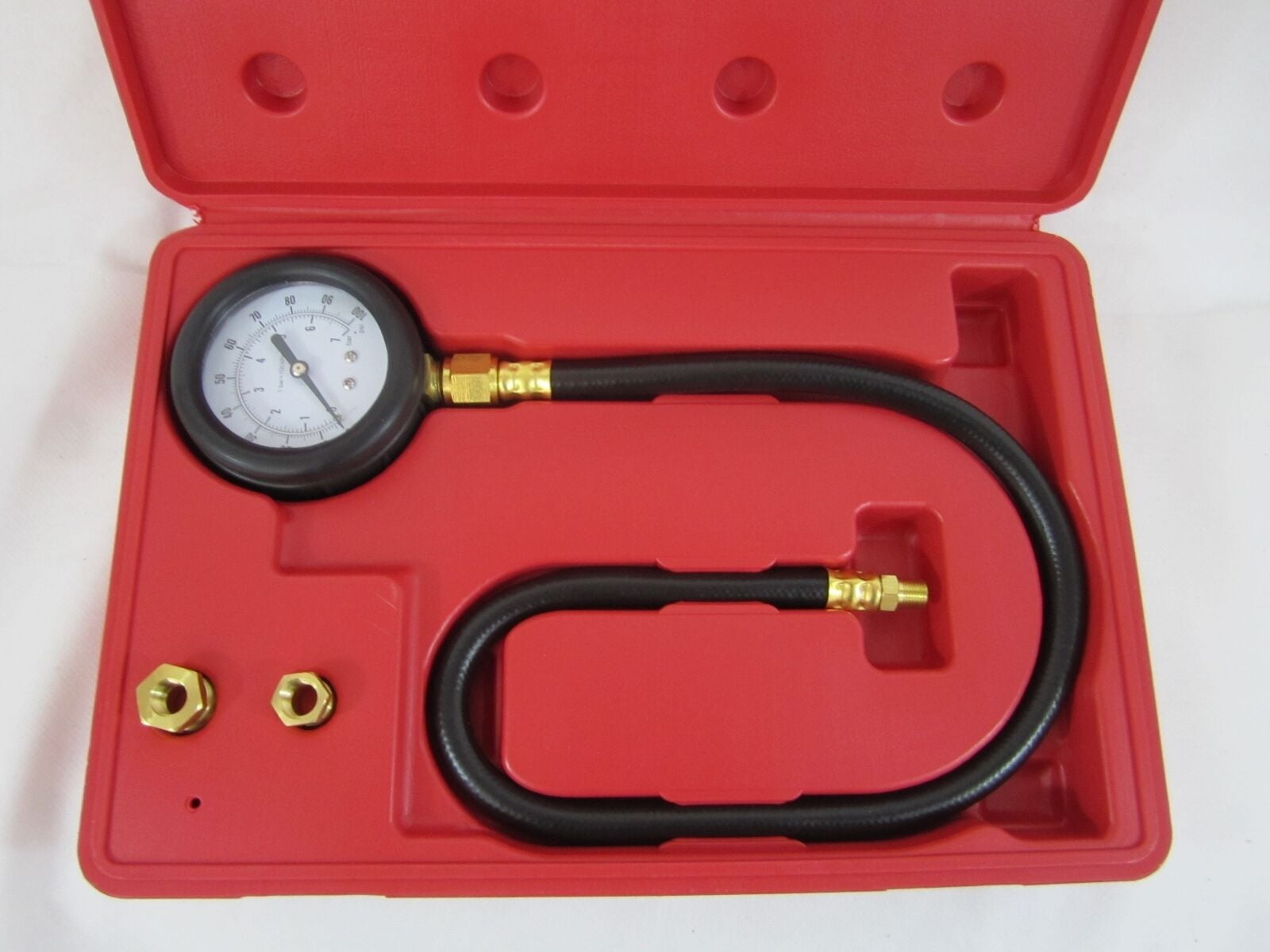 Oil Pressure Tester Gauge Engine Diagnostic Test Kit Adapters, Case 0 ...