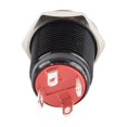 BIMZUC 12mm / 0.47 inches LED Light Momentary Push Button Switch Toggle ...