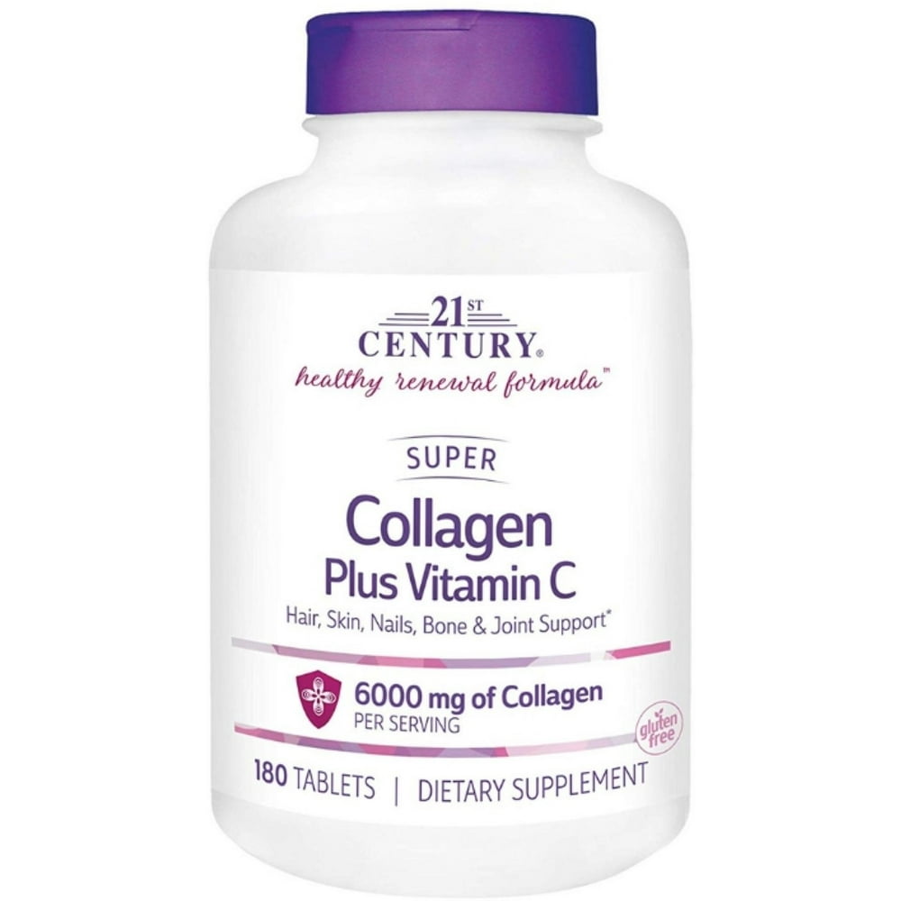 21st Century Super Collagen Plus Vitamin C Supplements 180 Each ...