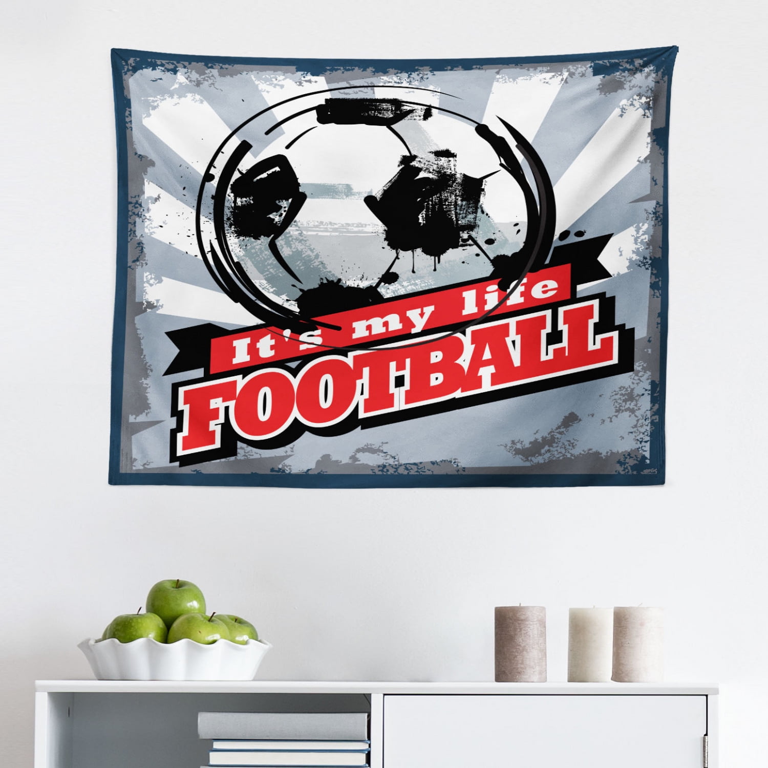 Soccer Tapestry, Arrangement of Different Soccer Player Goalkeeper ...