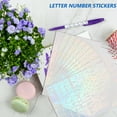 TABLZONE Self-Adhesive Vinyl Letter Stickers Multi-Color for Mailbox ...