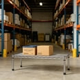 2-Pack 14" x 30" x 8" Chrome Wire Dunnage Rack, Heavy Duty Storage ...