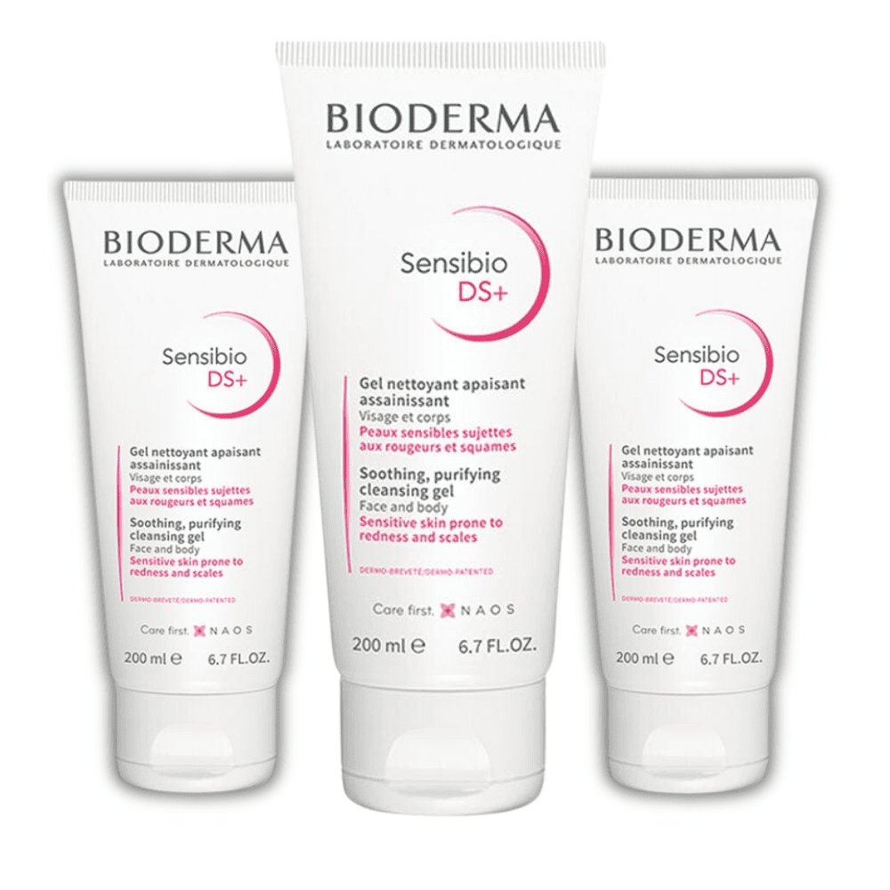Bioderma Sensibio DS+ Foaming Skin Cleansing Gel 200 ml -3 Pack ...