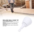 BIMZUC Rolling Ball Hook Style Cane Tip Conical Shaped White ...