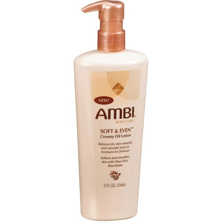 Ambi Creamy Oil Soft & Even Body Lotion, 12 oz - Walmart.com