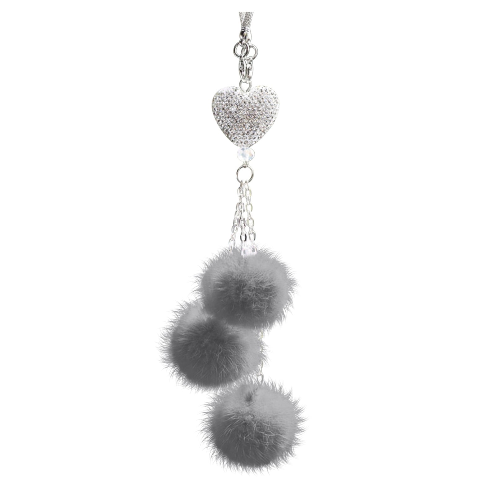 Mightlink Car Hanging Pendant Sparkling Rhinestone Design with Plush ...