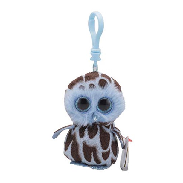 TY Beanie Boos - YAGO the Owl (Glitter Eyes) (Plastic Key Clip ...