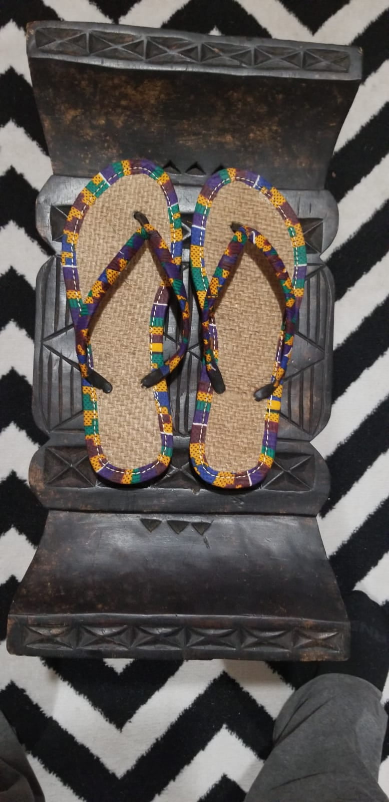 Handmade Kente Slippers - Walmart.com