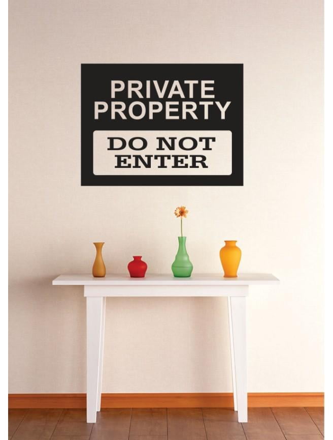 Vinyl Wall Decal Sticker : Private Property Do Not Enter Sign Image ...