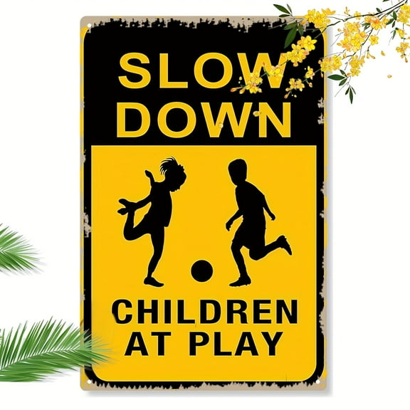 Hy-Ko Slow Down - We Love Our Children Sign 25001 - Walmart.com