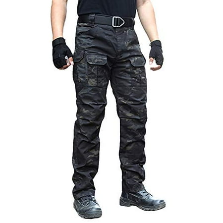 NAVEKULL Men's Outdoor Tactical Pants Rip Stop Lightweight Waterproof ...