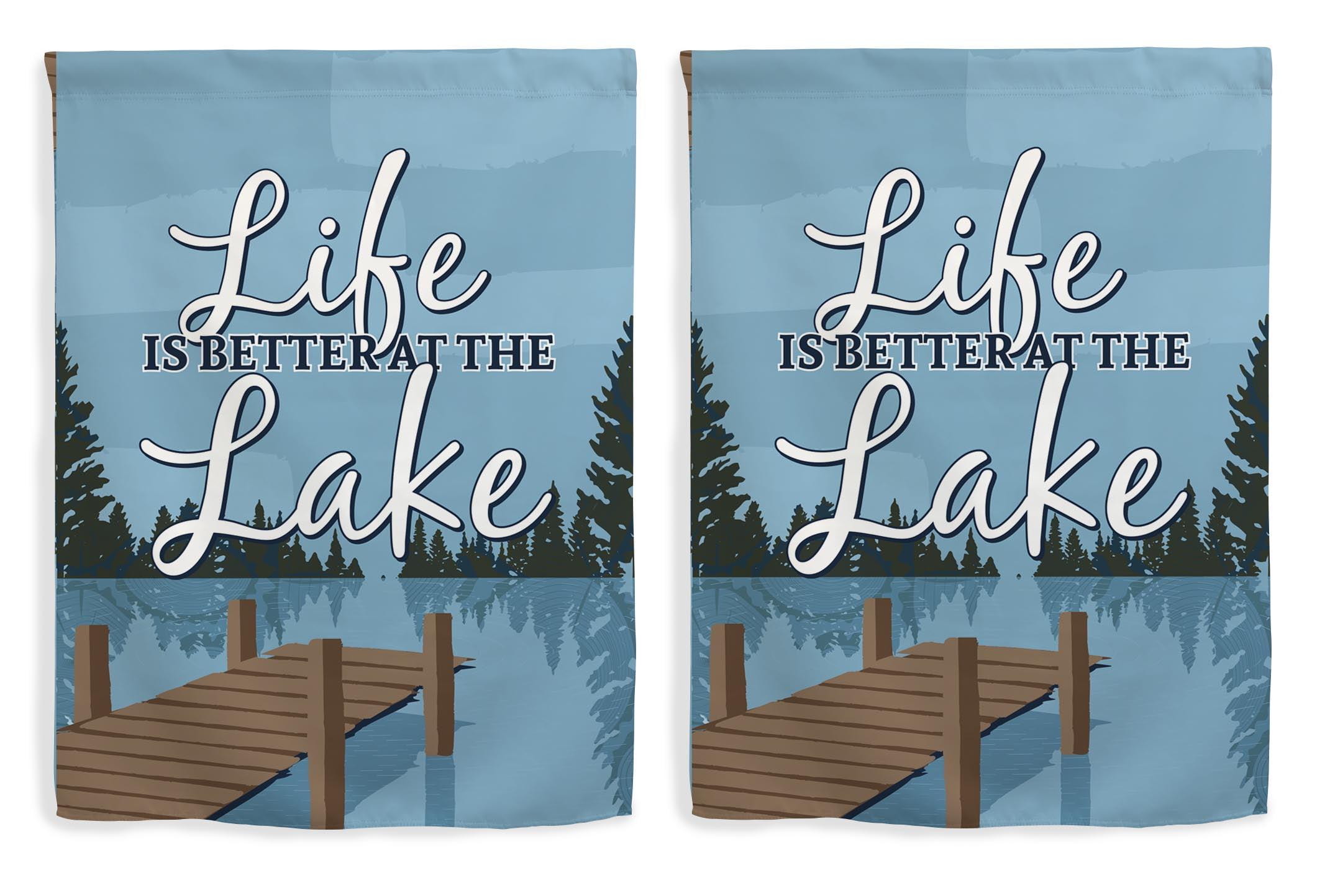 ThisWear Lake House Decor Life is Better at The Lake Summer Lake Flag 2 ...