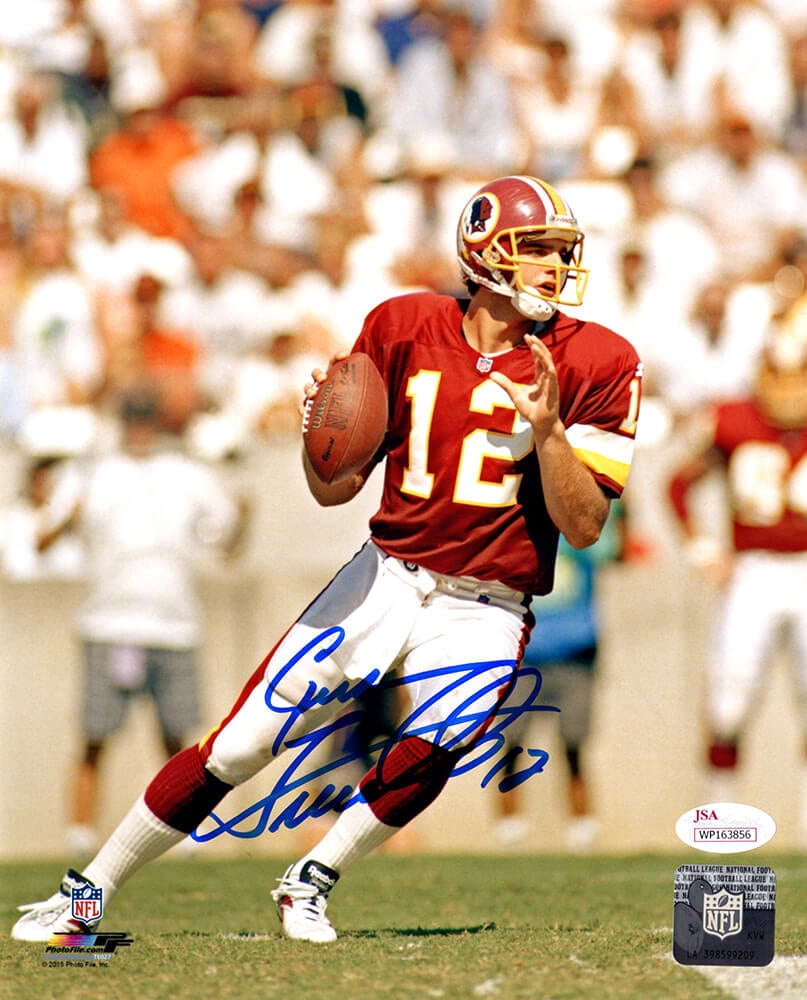 Gus Frerotte Signed Washington Football Team Drop Back Action 8x10 ...