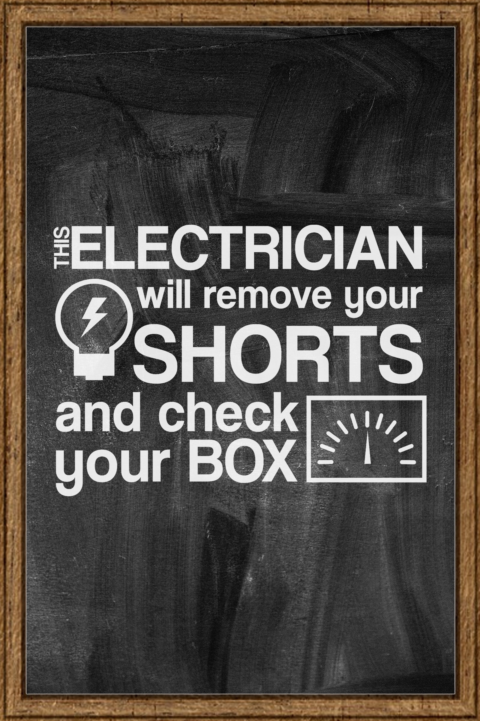 This electrician will remove your shorts and check your box funny Tin ...