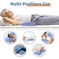 Poalid Ergonomic Memory Foam Lumbar Support Pillow for Bed, Versatile ...