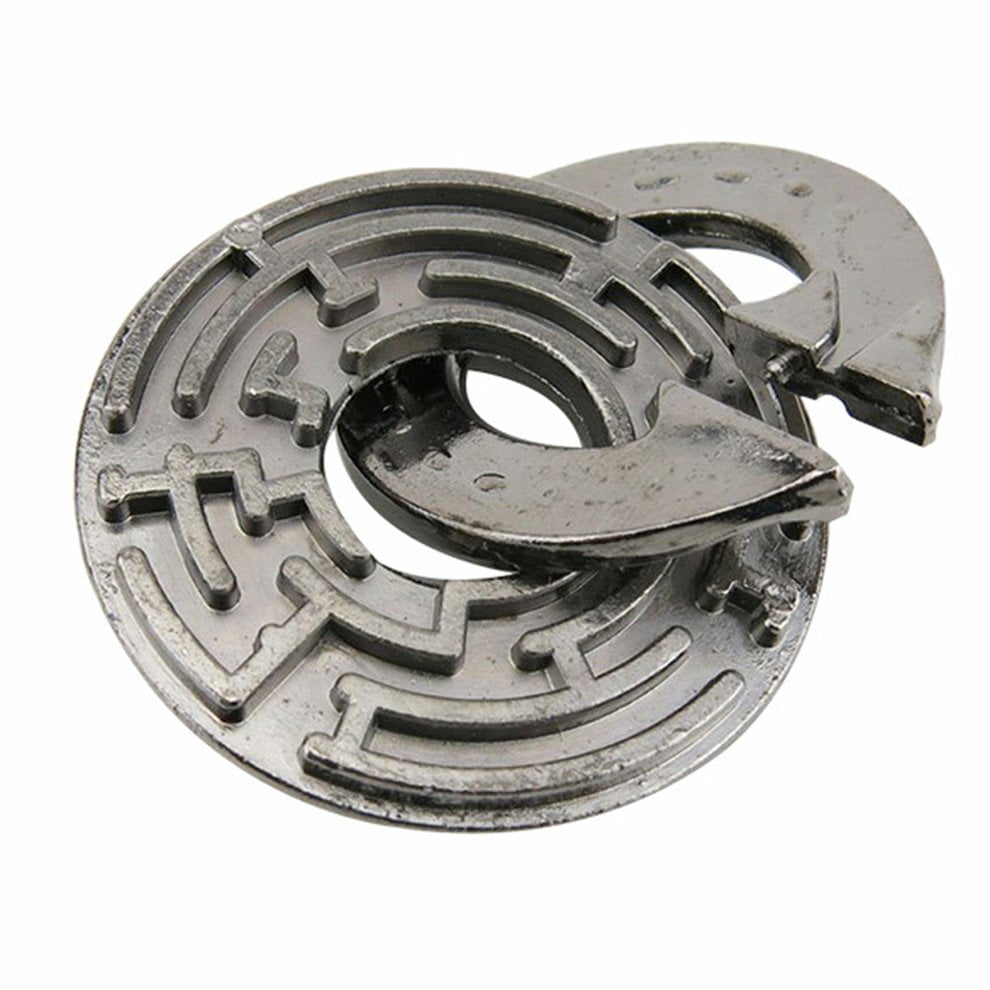 Maze Classic Metal Puzzle IQ Test Magic Mind Brain Teaser Puzzles ...