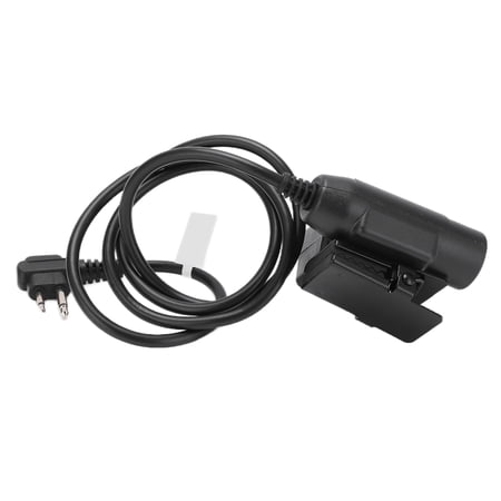 2-Way Headset Adapter Connector, U94 PTT System Adapter Firmly Fixed 2 ...