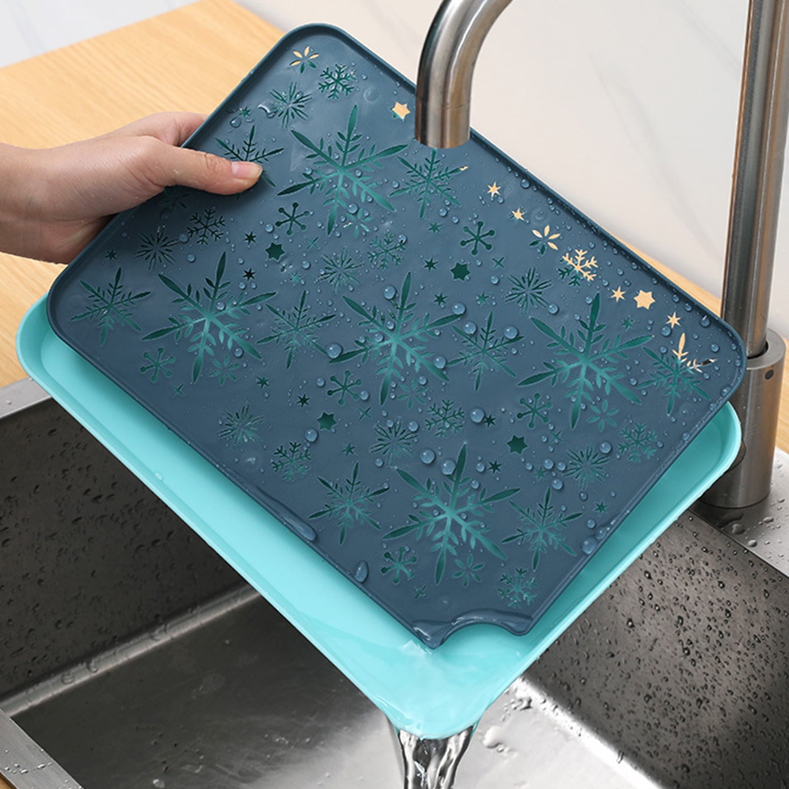 Wzzjkit Tray Cup Tray Rectangular Plastic Tea Tray Draining Household ...