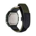Casio Men's Digital Watch, Green Velcro Band, LED Backlight, Stopwatch ...
