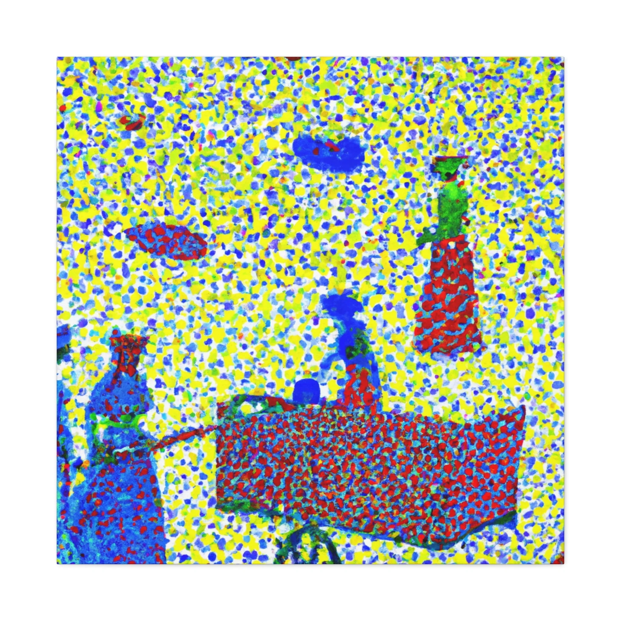 Expressionist Pointillism. - Canvas - Walmart.com