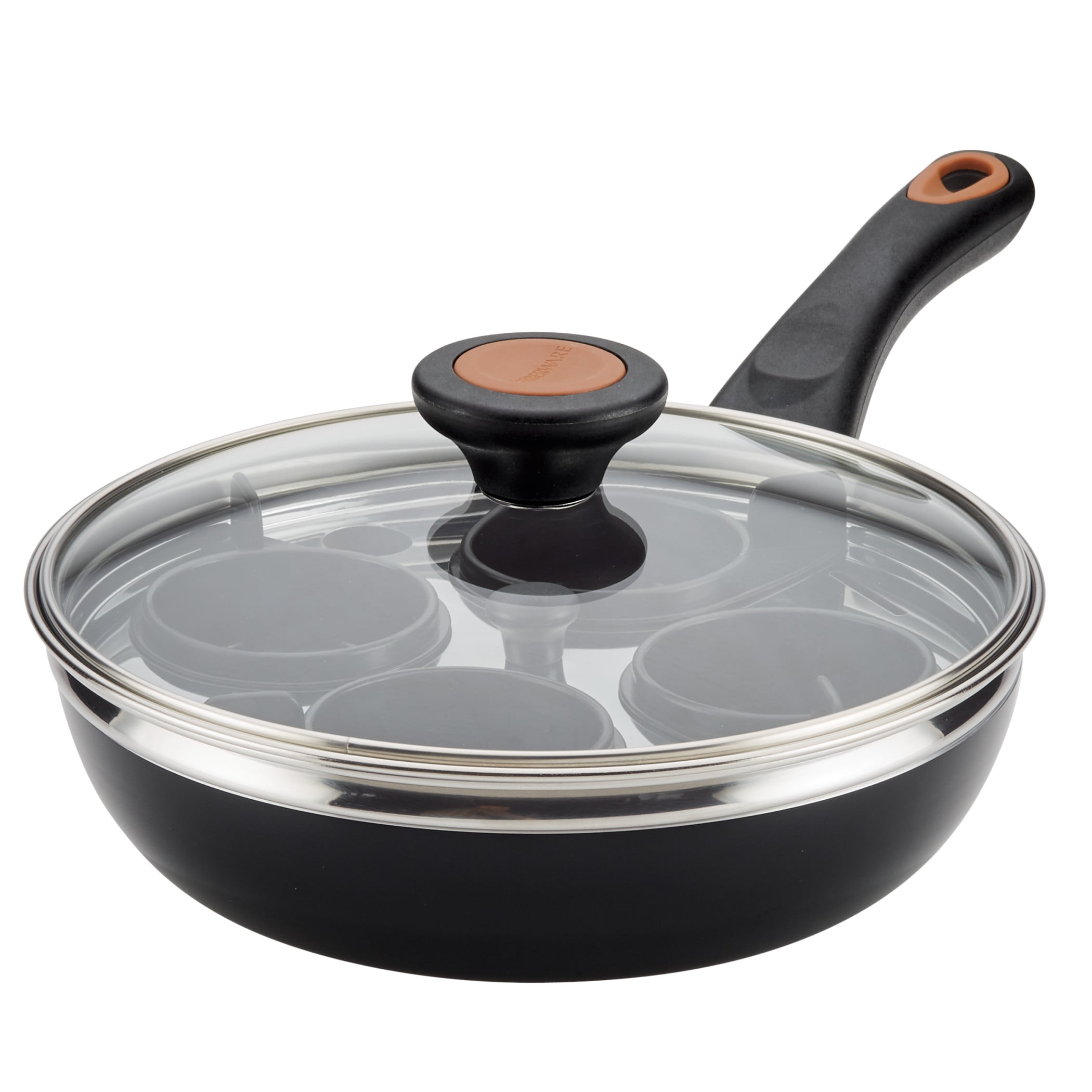 Farberware Glide Copper Ceramic Nonstick Covered Egg Poacher, 8-Inch ...