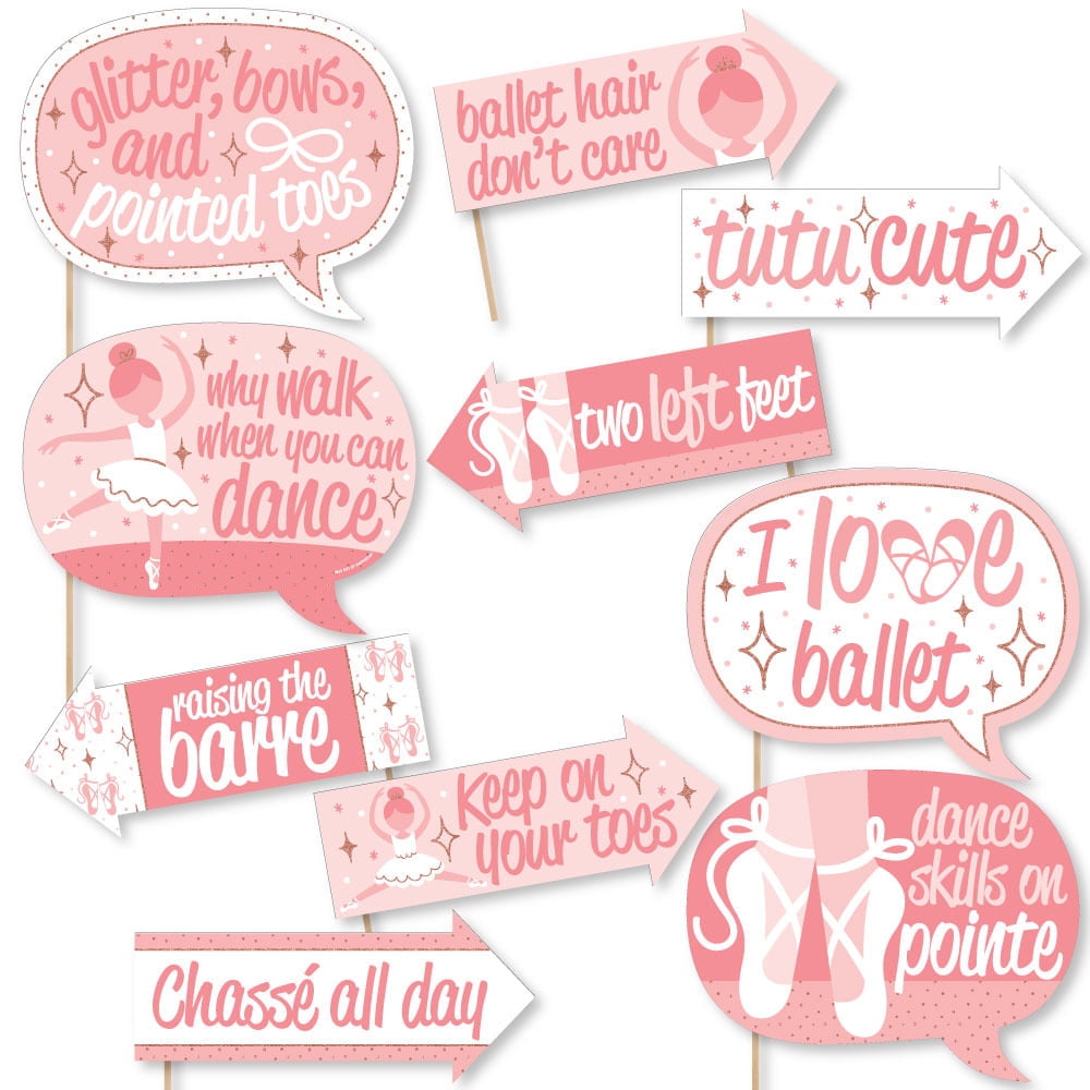 Big Dot of Happiness Funny Tutu Cute Ballerina - Ballet Birthday Party ...
