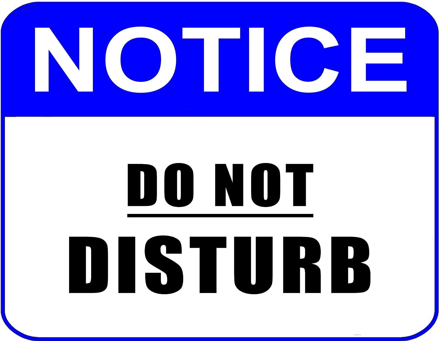 PCSCP Notice Do Not Disturb 11 inch by 9.5 inch Laminated Sign ...