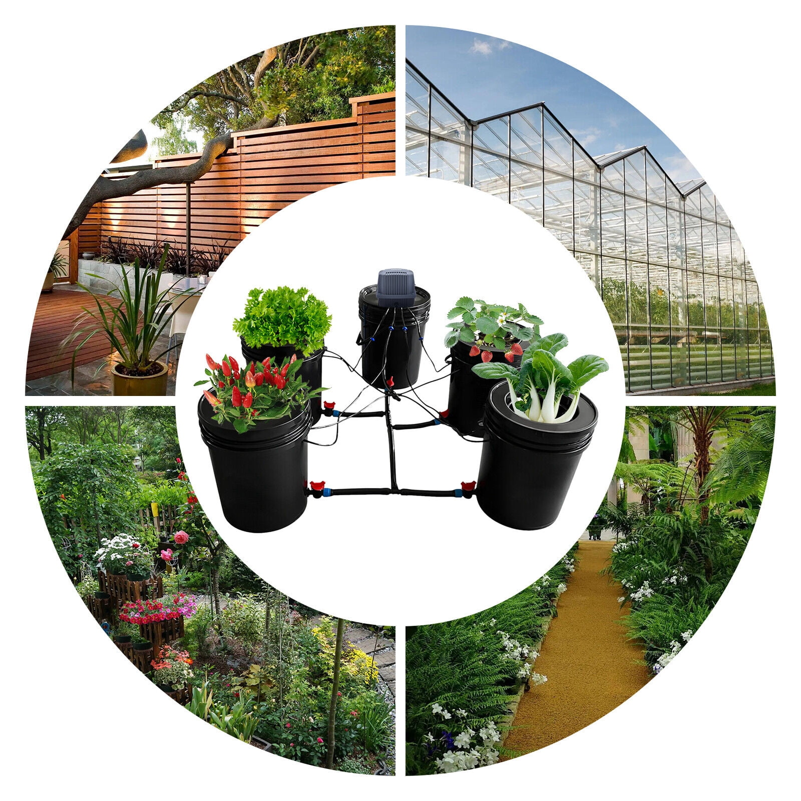 MONIPA In/Outdoor Multi Barrel Hydroponic Machine Drip Irrigation ...