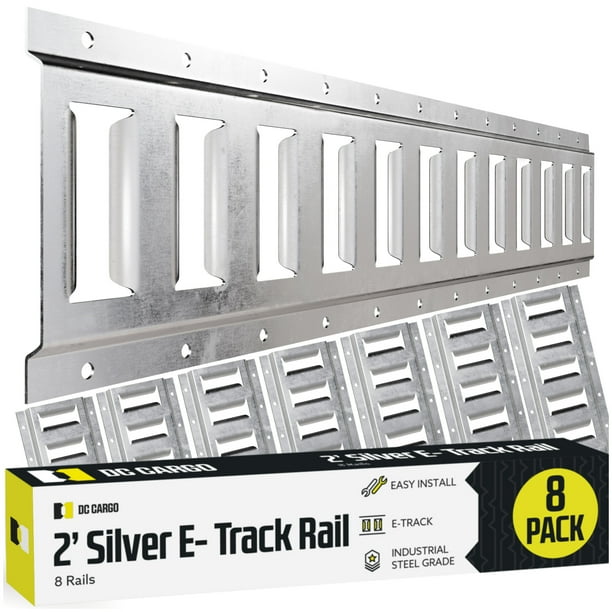 DC Cargo Etrack Rails 2' Horizontal Galvanized E Track Rail 8-pack ...