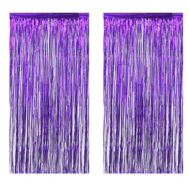 Pink Metallic Fringe Curtain Party Room Decor 3' x 8' - Walmart.com
