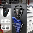 2-Piece Magnetic Wrench Organizer, 24-Slot Wrenches Holder Set with ...