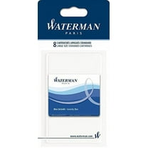 Waterman Fountain Pen Refills, Serenity Blue, Smooth Fast-Drying Ink, 8 ...