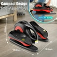 Tikmboex Under Desk Elliptical Pedal Exerciser, Mini Trainer for Home ...