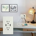 2 Pack Dual 2-Port Rapid Charging Adapter USB Wall Outlet Socket AC ...