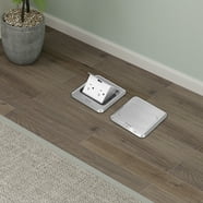 Brass Plated Concealed Receptacle Floor Box Kit - Walmart.com