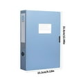 High Capacity File Box with Clear Label Window Waterproof Document ...
