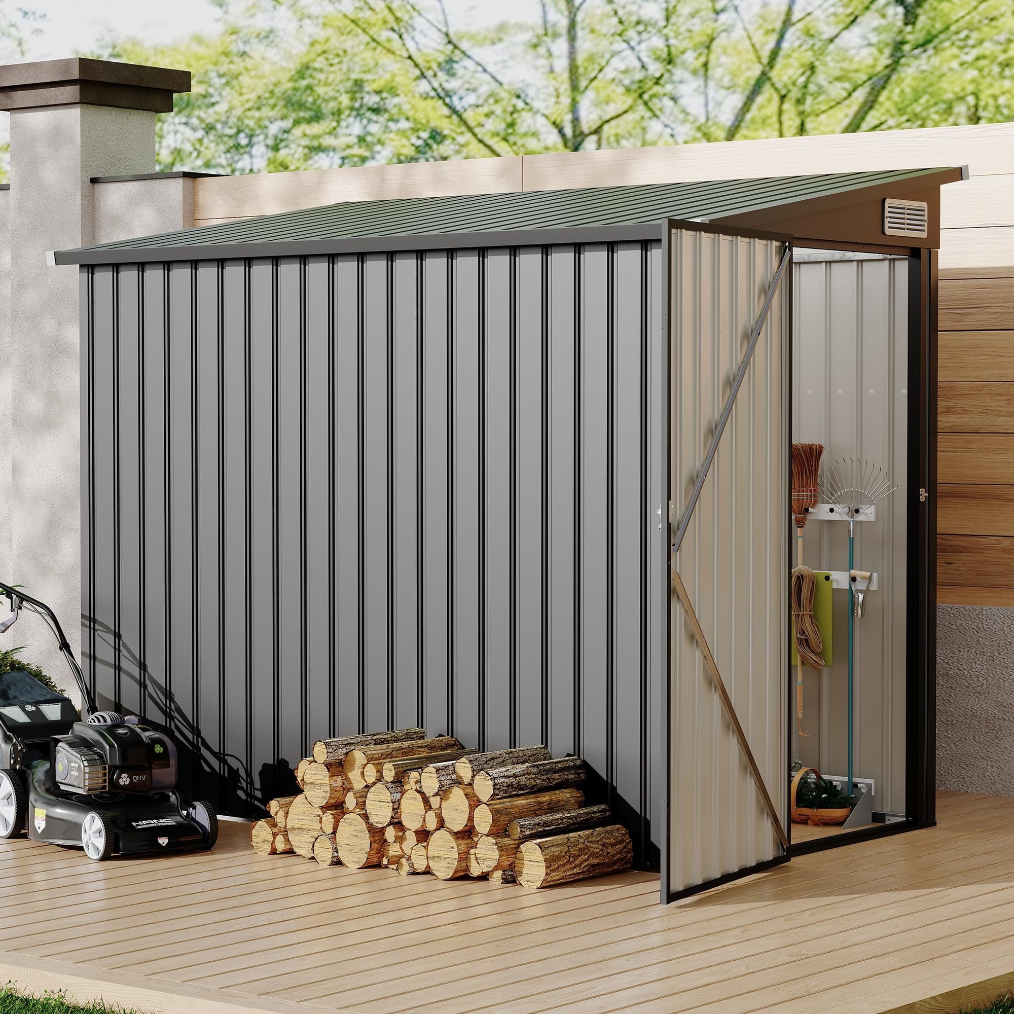 Click here for Garvee 4 X 8 Outdoor Lean To Storage Sheds Outdoor... prices