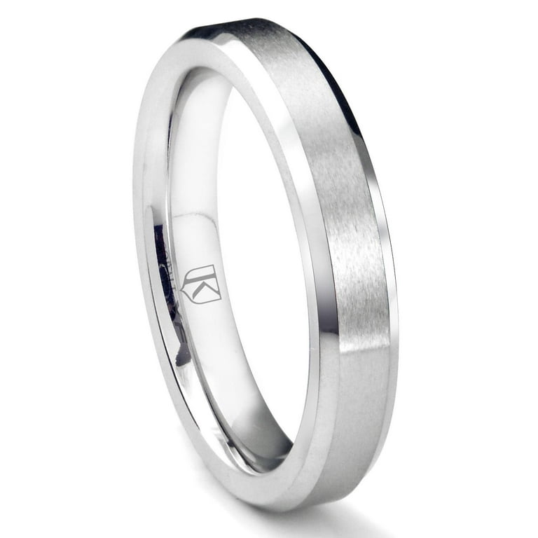 4mm cobalt wedding band | Beachweddingtips.com