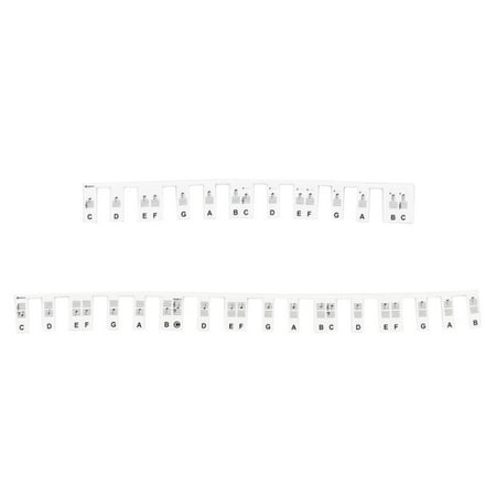 -Piano Keyboard Stickers 61 Keys Piano Score Chart Removable Key Labels ...