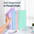 1 inch Binders 3 Ring View Binders Holds 200 Sheets of Letter Size ...