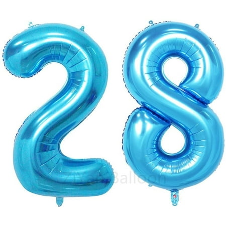 ZiYan 40inch Blue Number 12 Balloon Party Festival Decorations Birthday ...