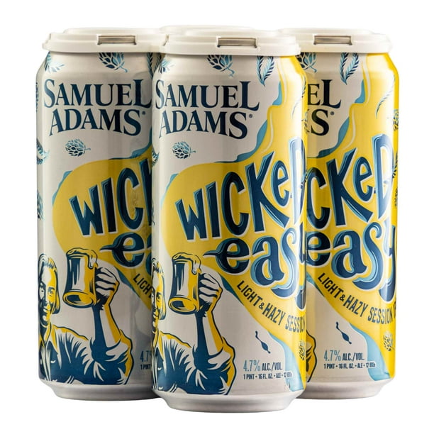 Four Pack Cerveza Samuel Adams Wicked Easy Lata 473 Ml Samuel Adams ...