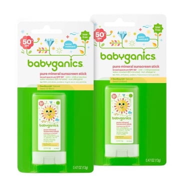 Babyganics Kids Sunscreen Stick, SPF 50, 1.6 Oz - Walmart.com