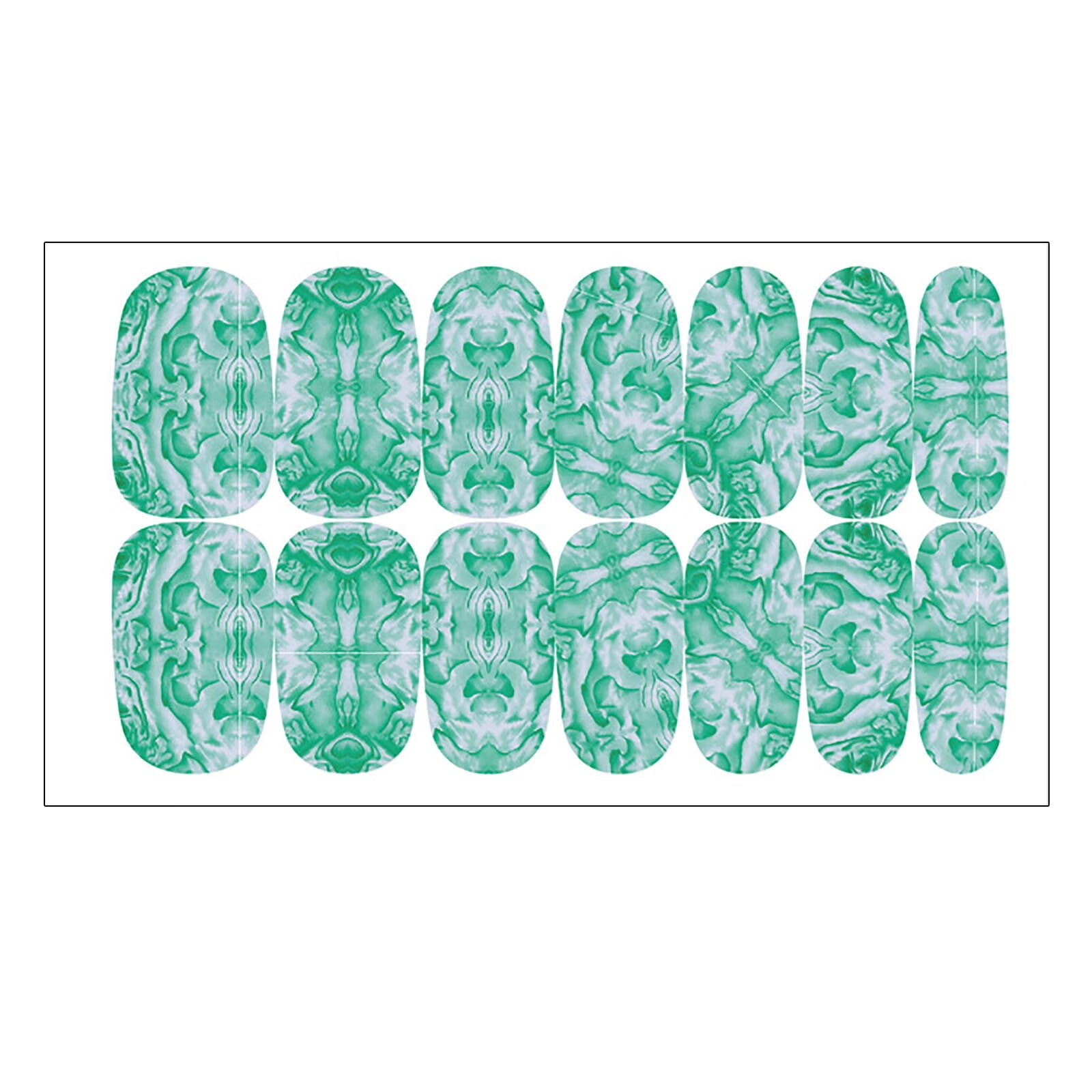 Sehao Stick on Nails for Women Glitter Nail Wraps Full Size Sticker ...