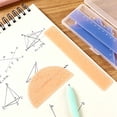 4 Pcs Geometry Protractor 2 for Triangle Rulers 15cm Straight Ruler for ...