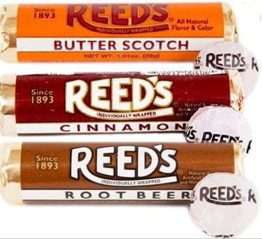 Reeds Hard Candy Rolls- 6ct- 2 Root Beer, 2 Cinnamon, & 2 Butterscotch ...